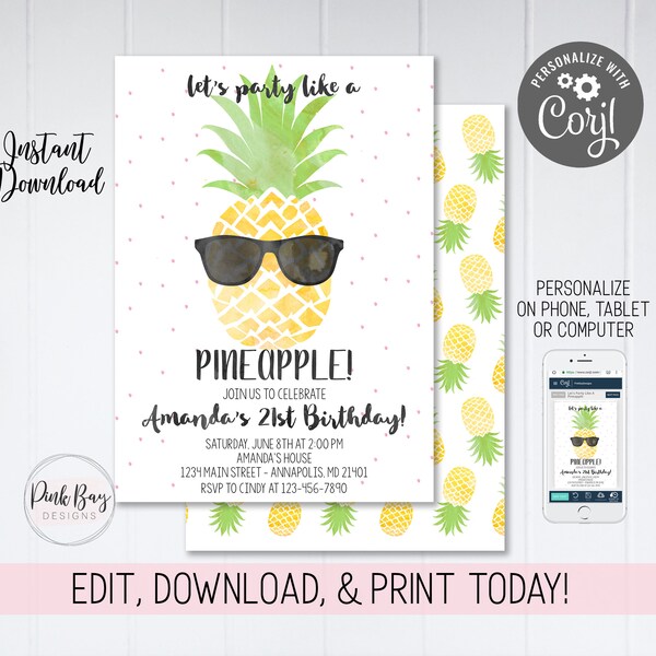 Party Like a Pineapple - Etsy