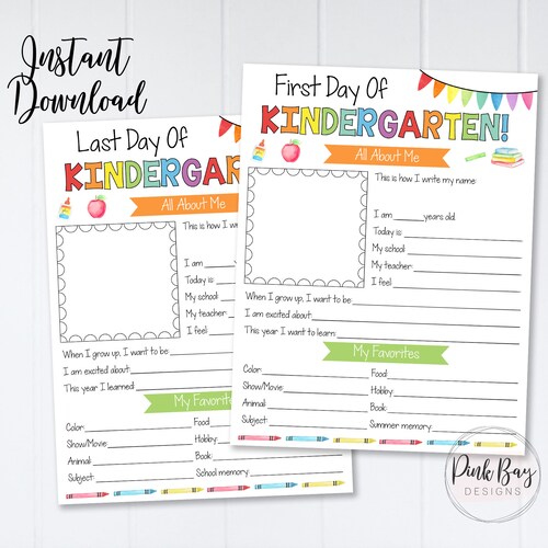 Back to School Kids Printable First Day of School Printable - Etsy