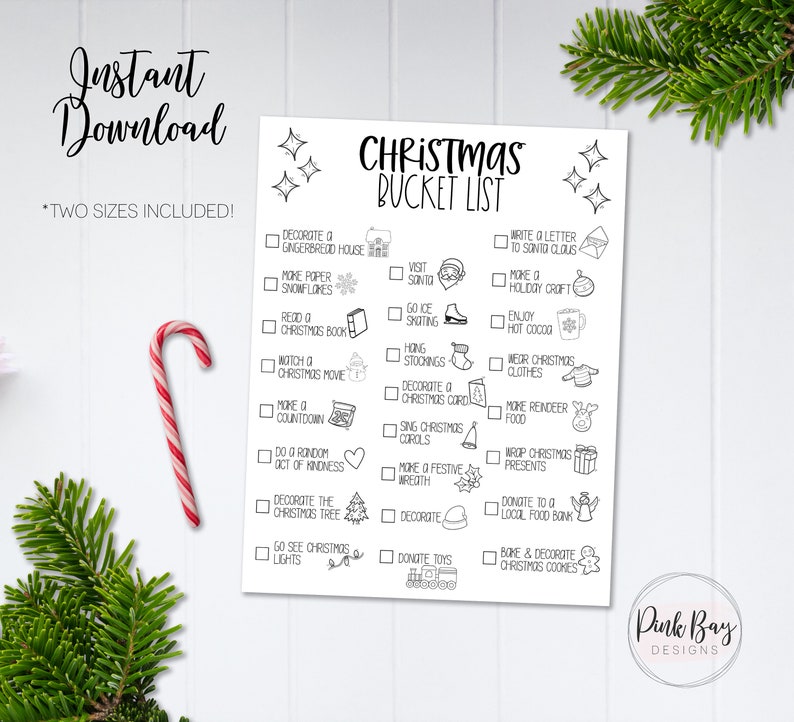 Christmas Bucket List Christmas Advent Christmas Countdown Etsy christmas-bucket-list-christmas-advent-christmas-countdown-etsy