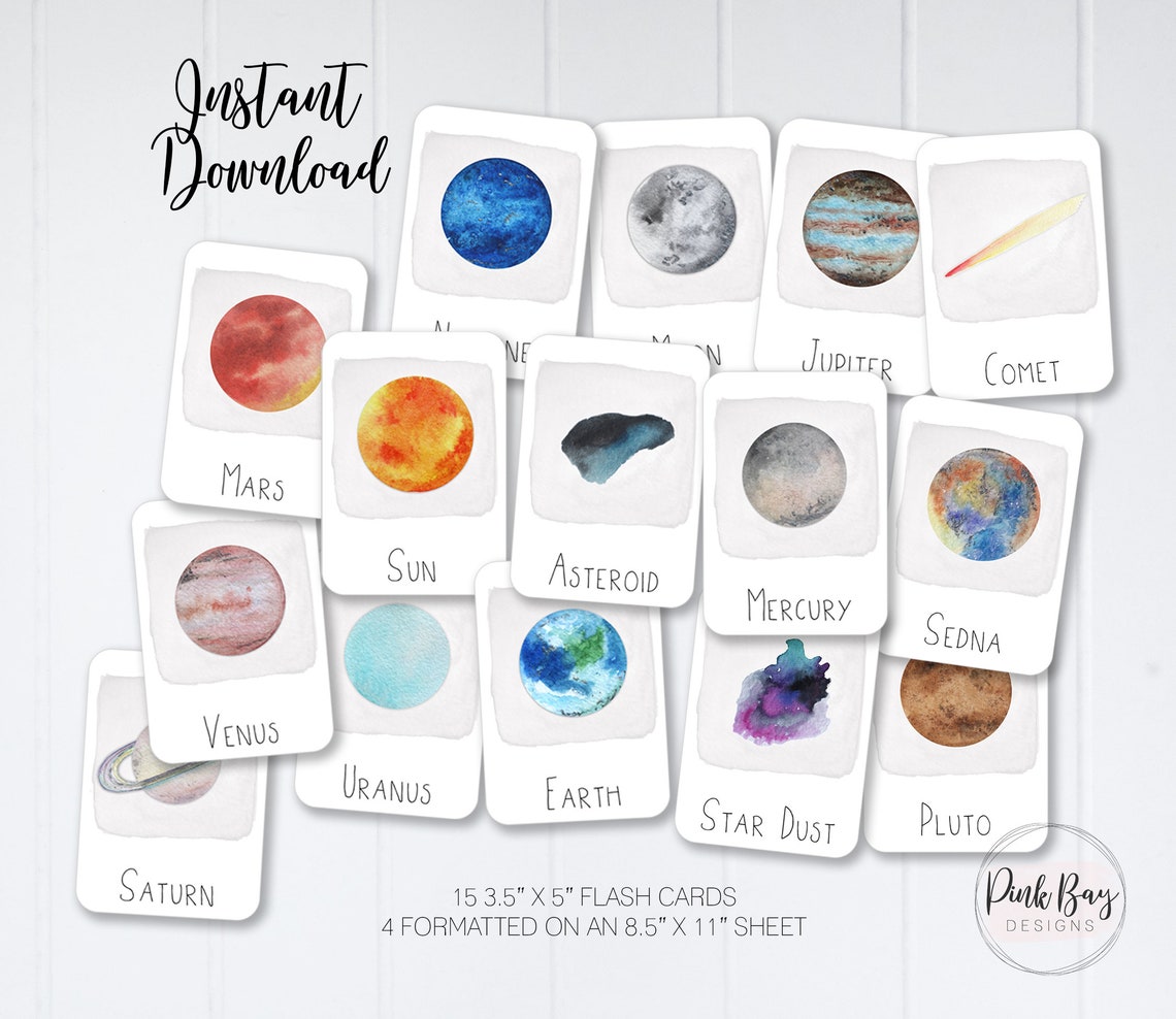 Solar System Printable Bundle Solar System Kids Activity - Etsy