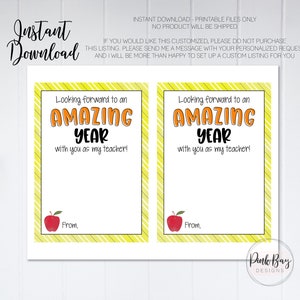 Printable Back to School Gift Card Holder First Day of School - Etsy