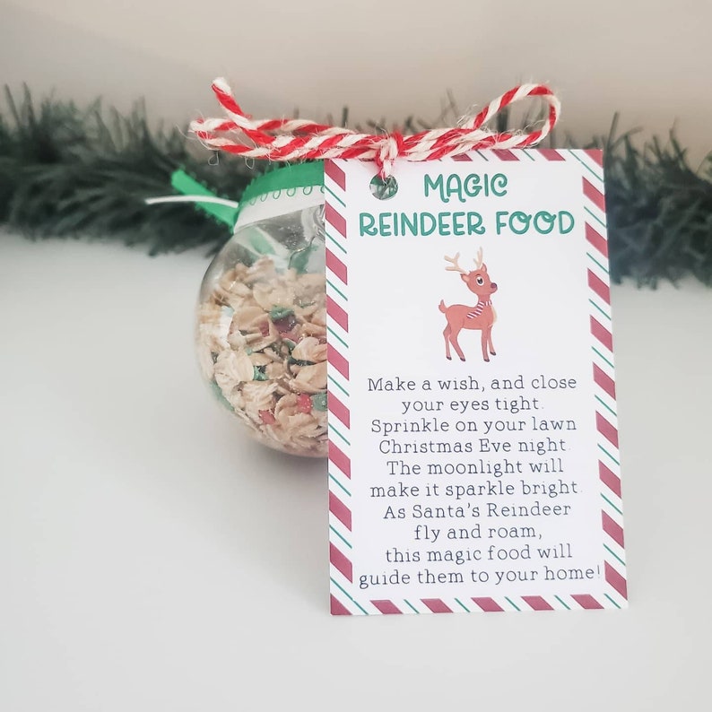 Magical Reindeer Food Tag Christmas Reindeer Food Tag - Etsy