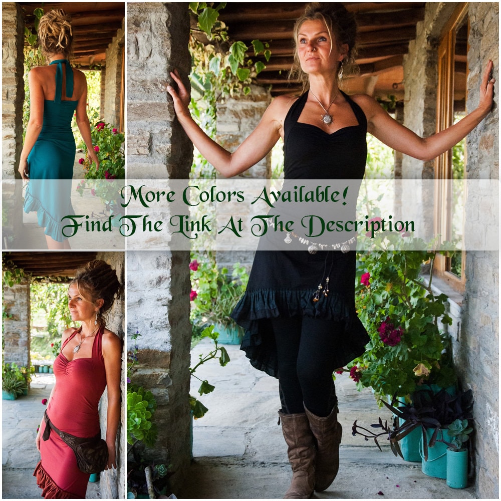 Teal Sundress for Women Spanish Style Blue High Low Dress - Etsy