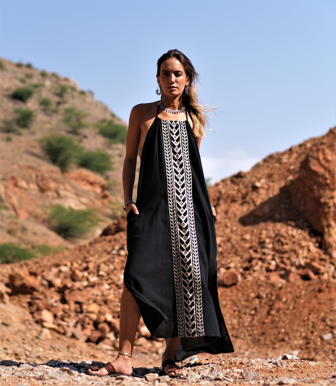 Boho Cotton Summer Maxi Dress~ Goddess Dress~ Bohemian Maxi Dress ...