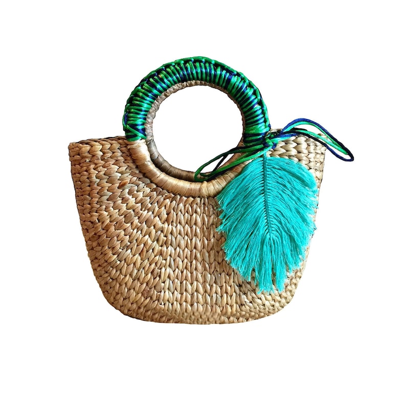 Mini Straw Bagstraw Tote Bagbeach Bag Strawstraw Market - Etsy Sweden