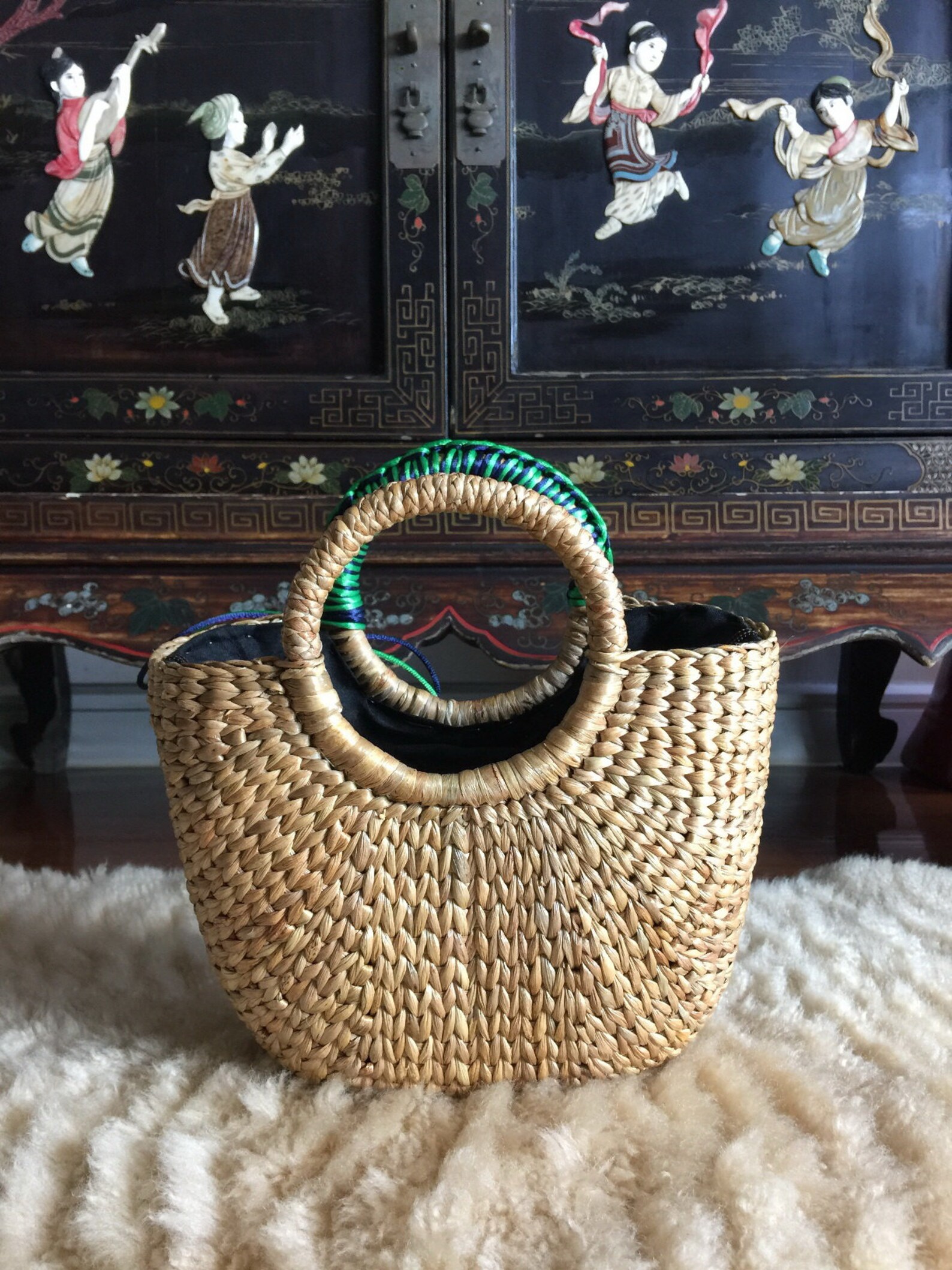 Mini Straw Bagstraw Tote Bagbeach Bag Strawstraw Market - Etsy Sweden