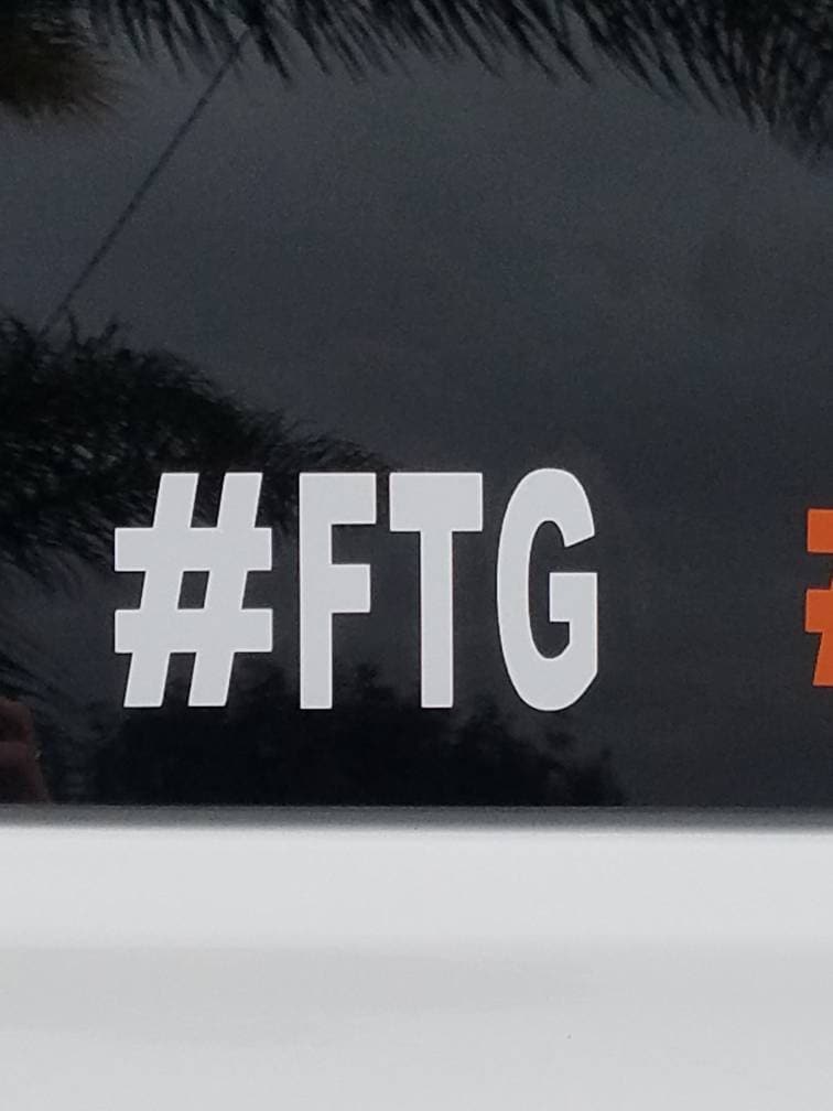 FTG Car Decal/car Sticker/ftg Route 91/survivor/moving Forward/country ...