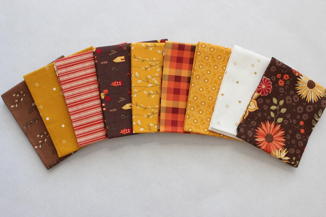 Autumn Bundle / Fall's in Town Fabric / Autumn Basics / Fall Fat ...