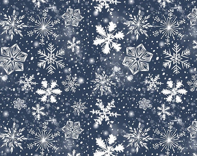 Snowfall Fabric Snowflake Fabric Snow Much Fun Collection Dear