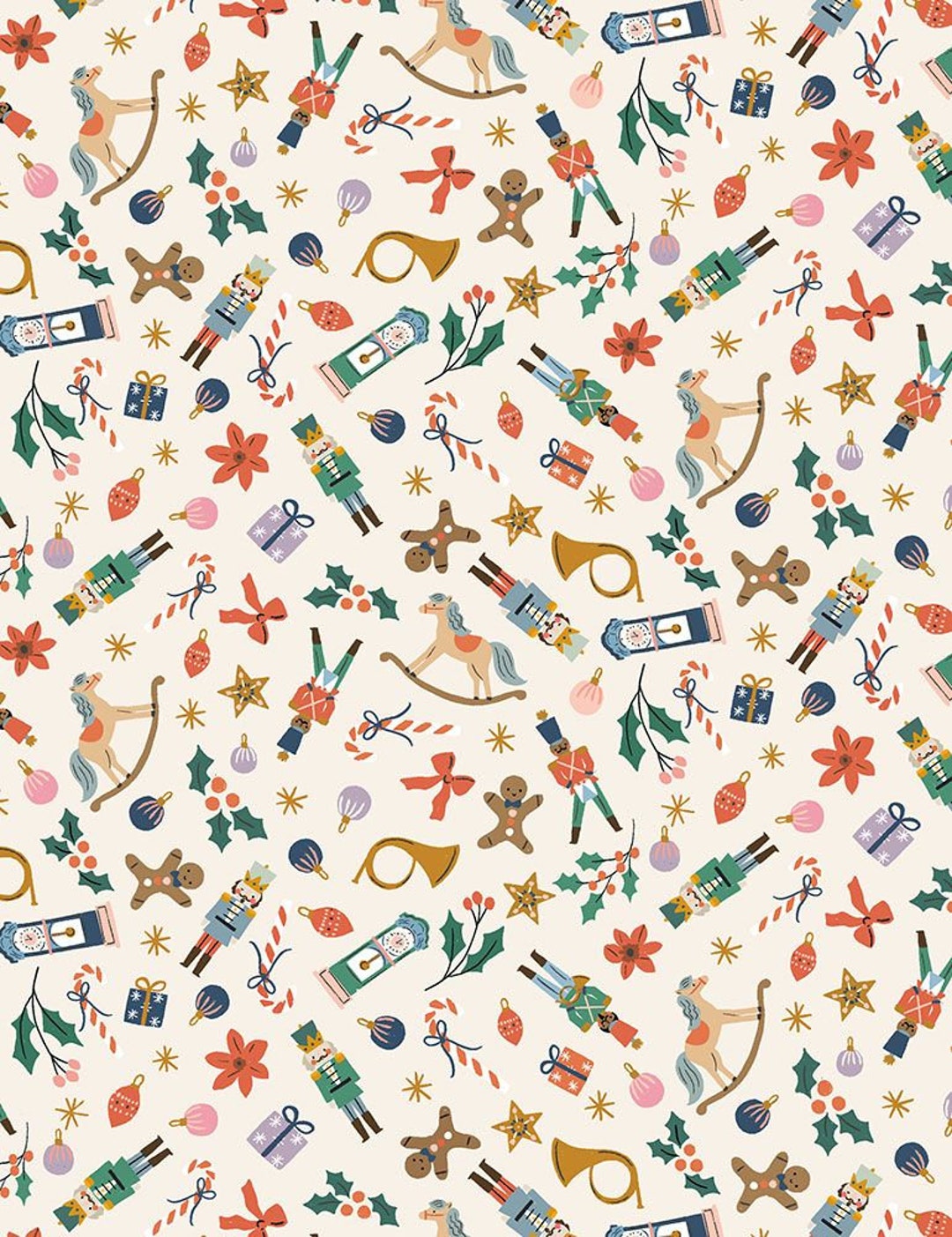 Nutcracker Suite Fabric / Christmas Fabric / Nutcracker Collection ...