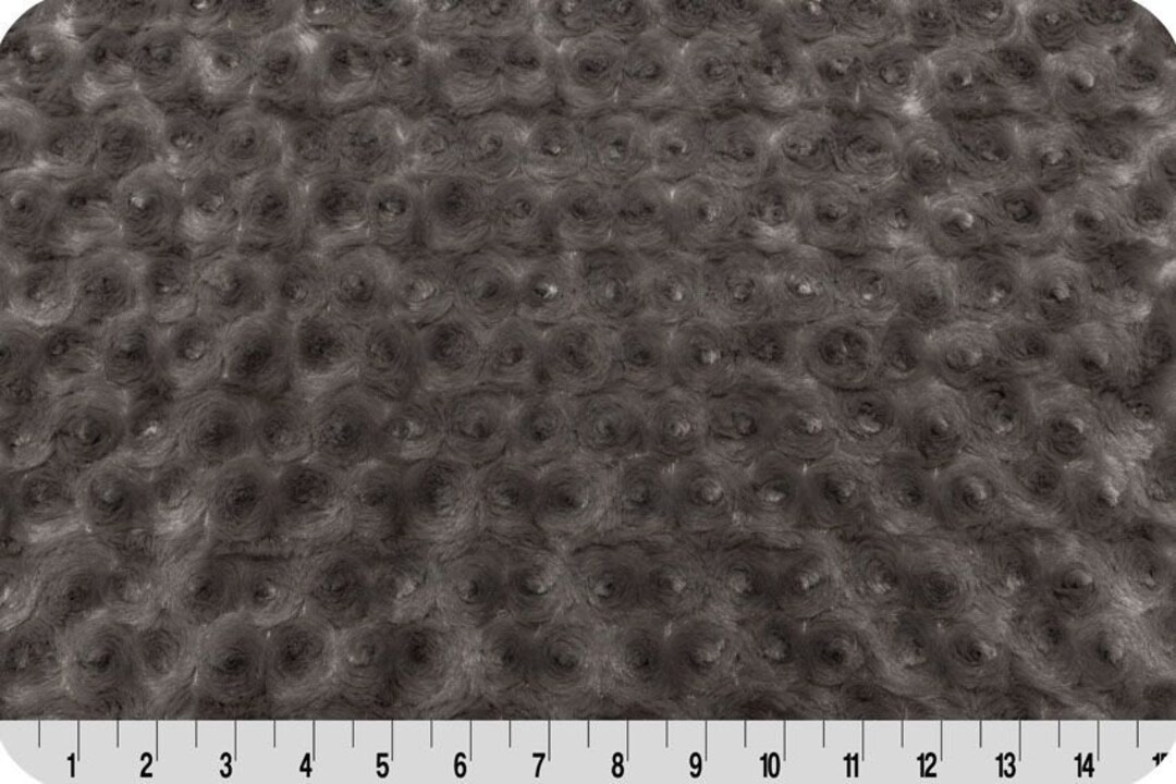 Charcoal Rose Minky / Gray Minky/ Rose Embossed Minky/ Gray Cuddle ...