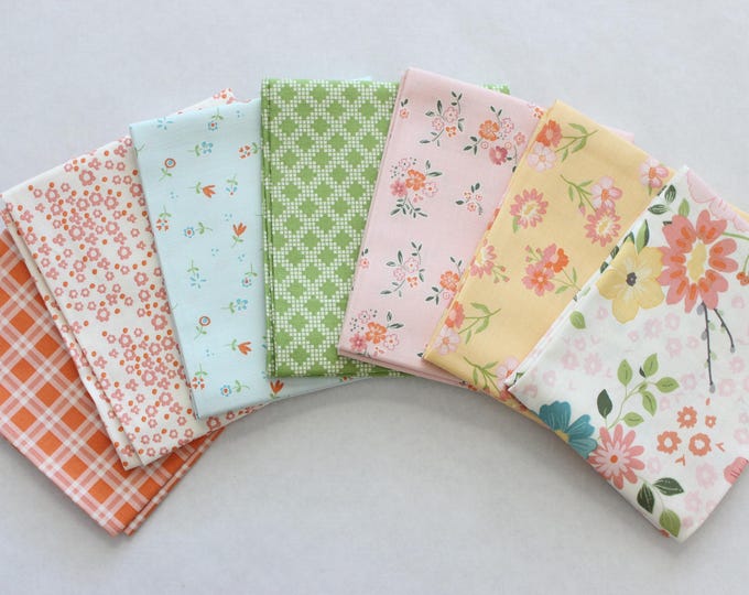 Spring's in Town Fat Quarter Bundle / Floral Fabric Bundle / Meadow ...