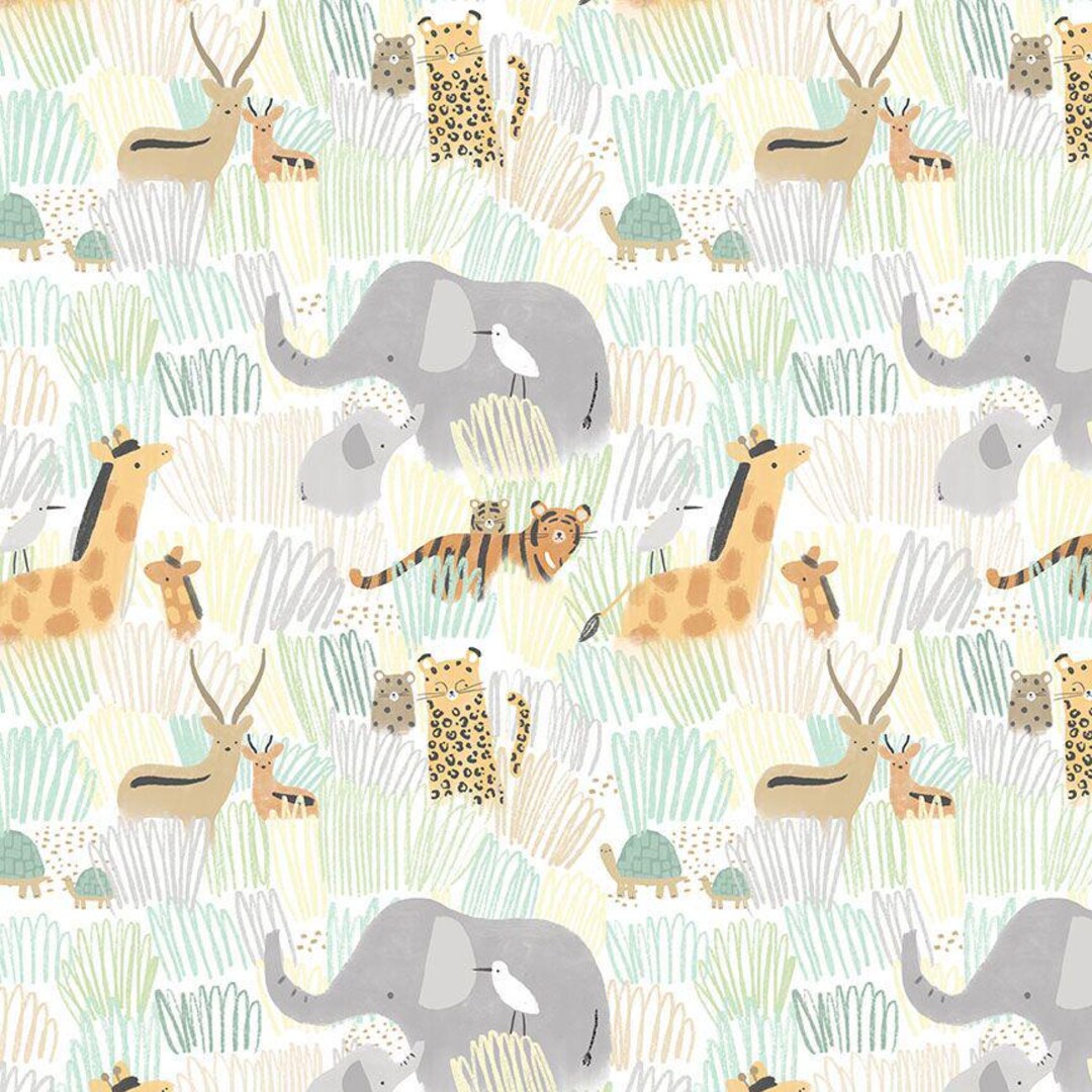 Minky Grasslands Collection/ Safari Minky/ Animal Minky/ Dear Stella ...