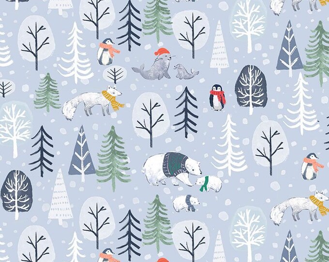 Arctic Animals Fabric / Christmas Fabric / Snow Much Fun Collection ...