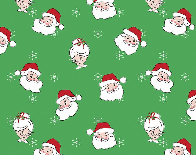 1/4 Yard Only of Santa Fabric/ Christmas Fabric/ Santa Claus Lane ...