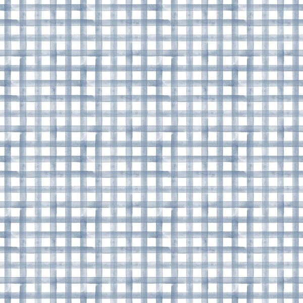 Blue Buffalo Plaid Fabric - Etsy