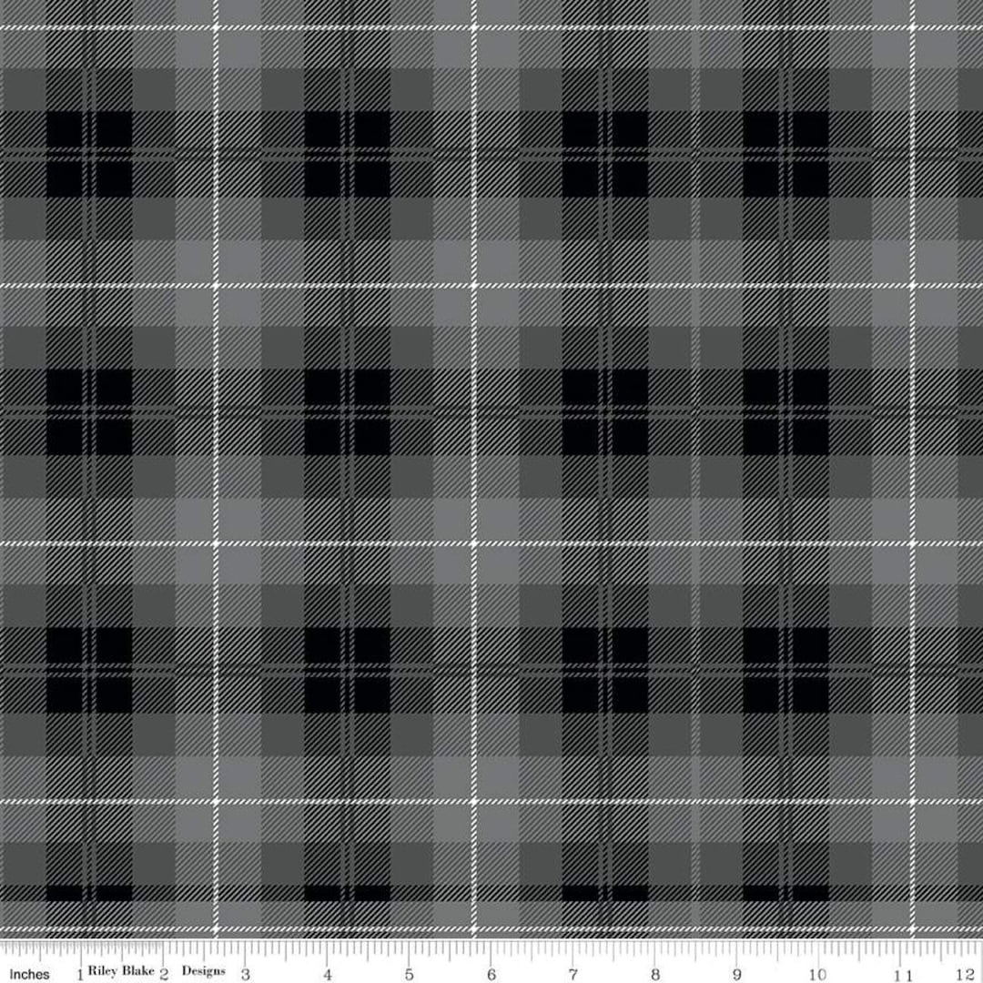 Black and Gray Tartan Plaid / Black Plaid / Gray Plaid / All About ...
