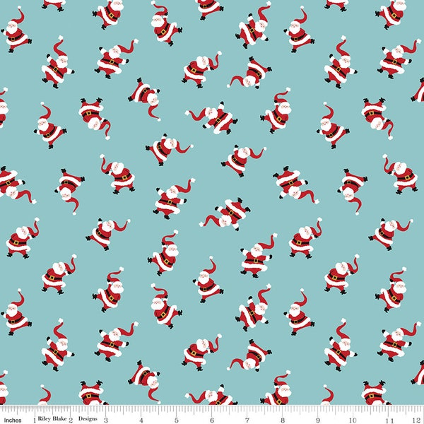 Santa Claus Fabric - Etsy