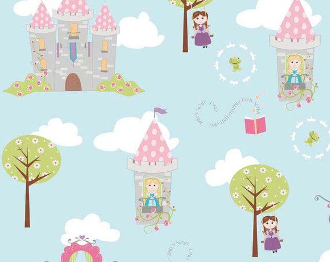 Princess Fabric/ Dream and a Wish/ Riley Blake Fabric/ Blue Princess ...