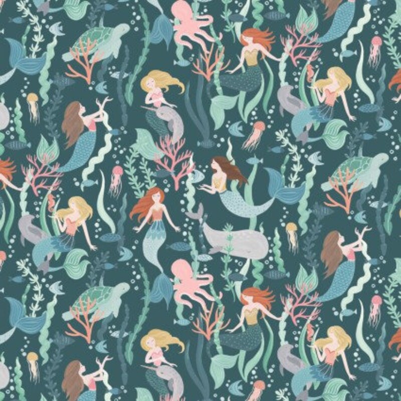 Mermaid Quilt Fabric - Etsy