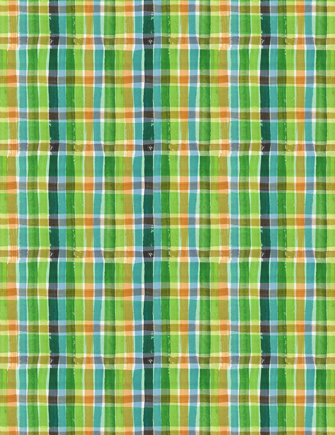 Farm Plaid Fabric / Plaid Fabric / Farm Fabric / Hay There Fabric ...