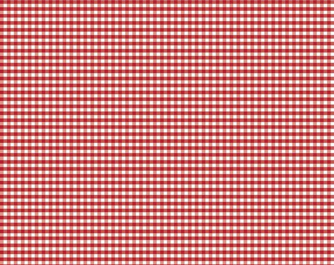 Red Check Fabric/ Red Check Cotton/ Red Plaid Fabric/ Cotton Basics ...