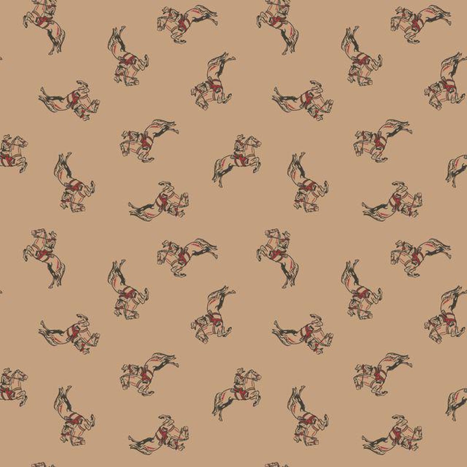 Cowboy Fabric: Tea Dye Western Print, Riley Blake Designs - Etsy