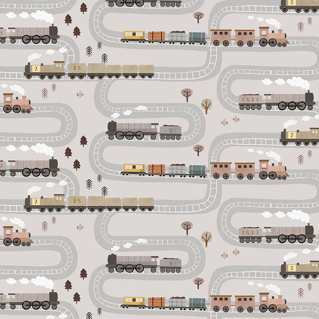 On the Right Track / Train Fabric / Are We There yet Collection / Dear ...