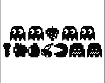 Pac man wall decal | Etsy