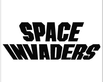 Arcade Space Invaders Decal - Etsy