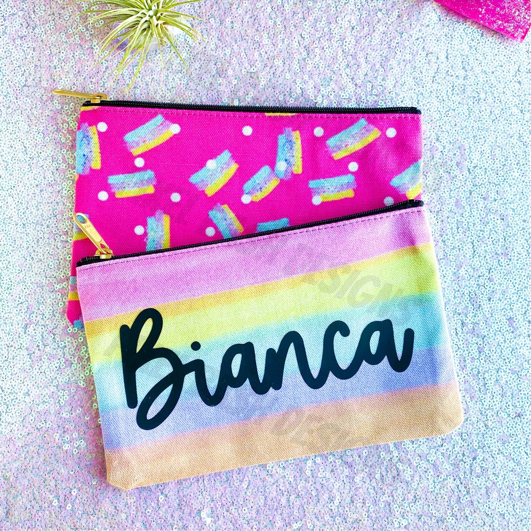 Personalized Name Pouch| Pencil Pouch| Makeup Bag| Travel Pouch| Pencil ...