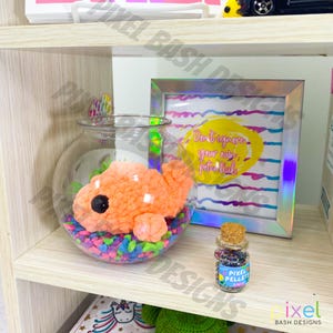 Pixel Bash Pet Fish|desk Pet|classroom Pet|crochet Gifts|no Mess Fish ...