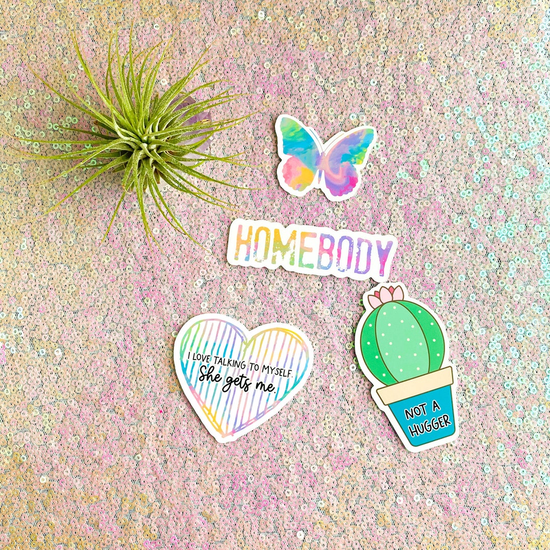 Introvert Sticker Pack| Vinyl, Water Resistant or Waterproof, Die-cut ...