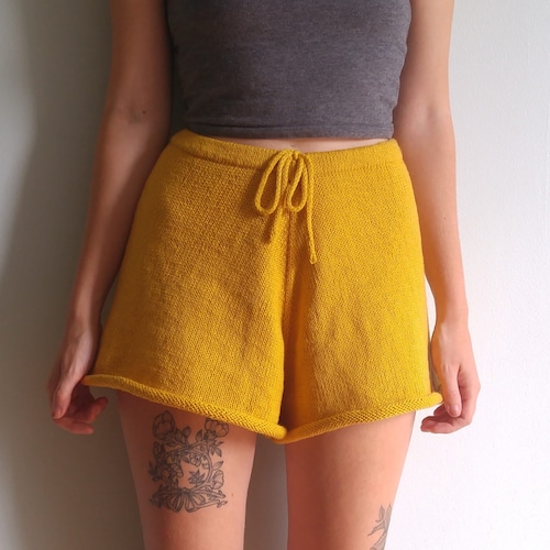 Easy Shorts Knitting Pattern Summer Shorts Cable Detail PDF - Etsy