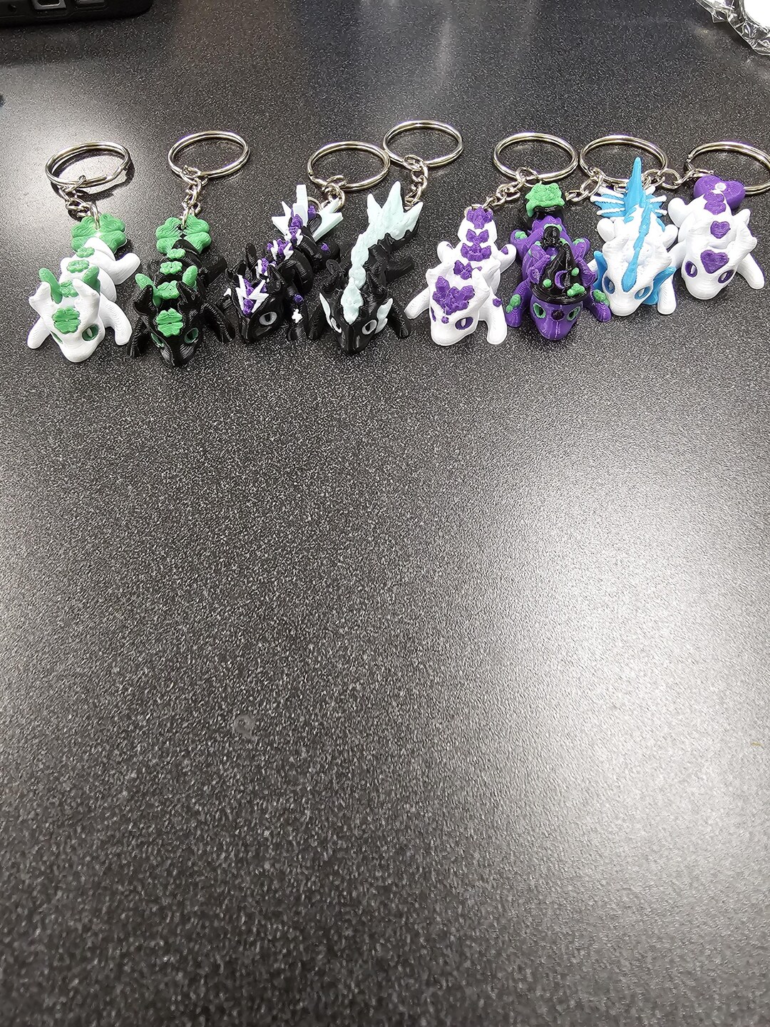 Mini Dragon Keychains - Etsy