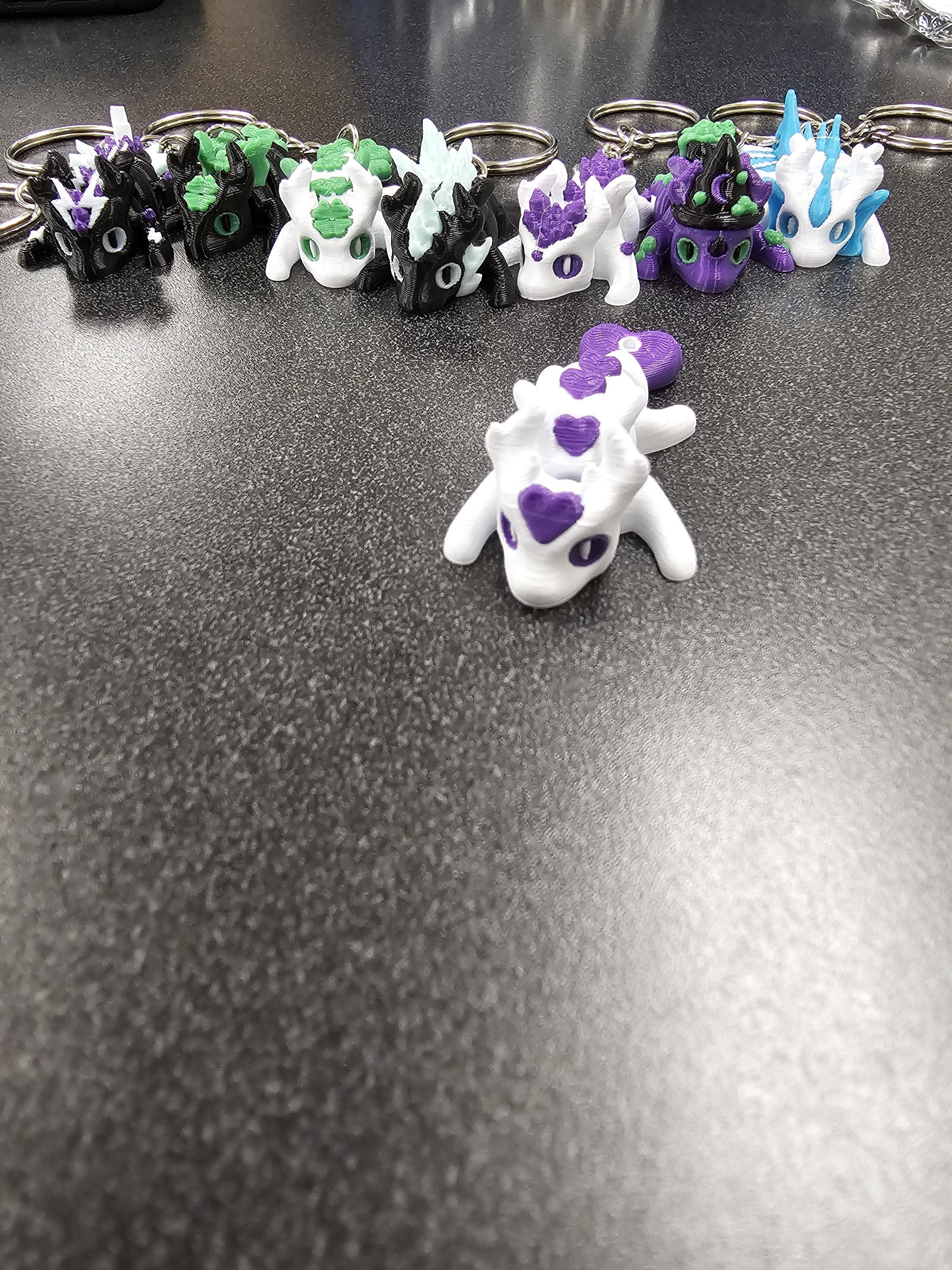 Mini Dragon Keychains - Etsy