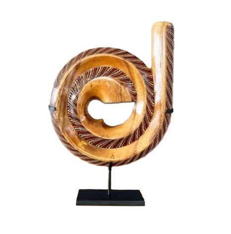 Spiral DIDGERIDOO Travel Didge. FREE Carry Bag & Display Stand ...