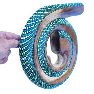 Spiral DIDGERIDOO Travel Didge. FREE Carry Bag & Display Stand ...