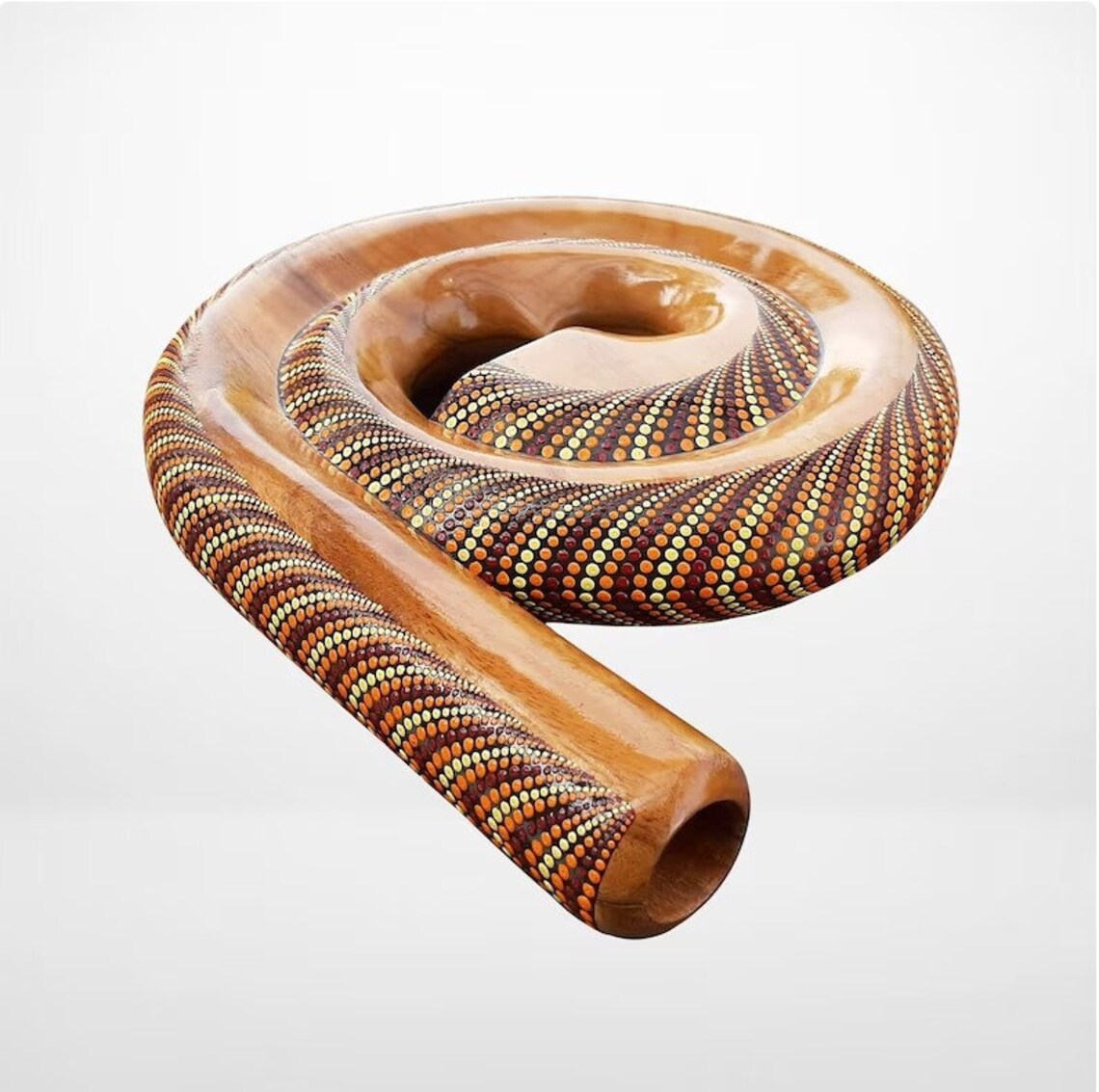 Spiral DIDGERIDOO Travel Didge. FREE Carry Bag & Display Stand ...