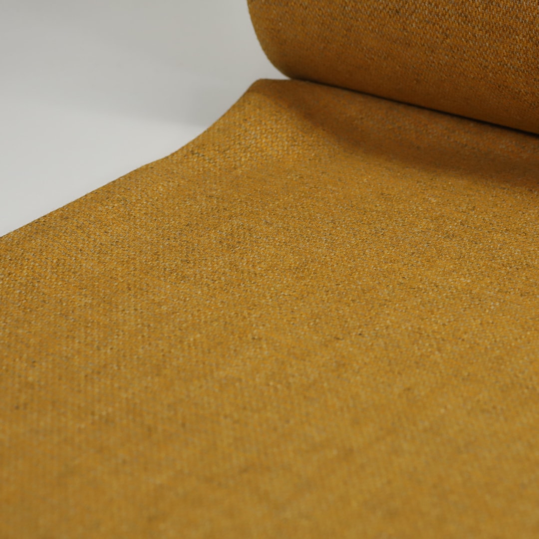 Mustard Mix - 100% Wool Tweed Fabric UK Made Cloth **sold by the Half ...