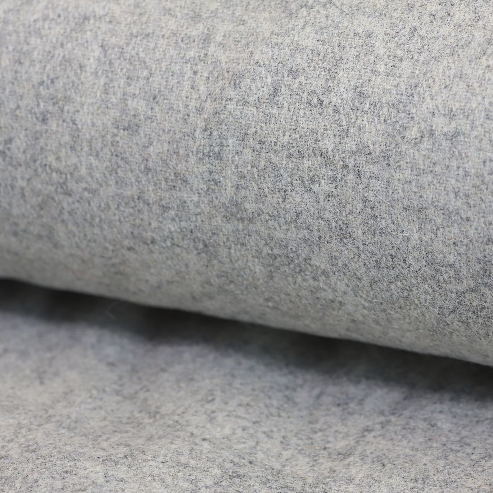 Light Grey Mix 100% Wool Tweed Fabric UK Made Cloth sold by - Etsy