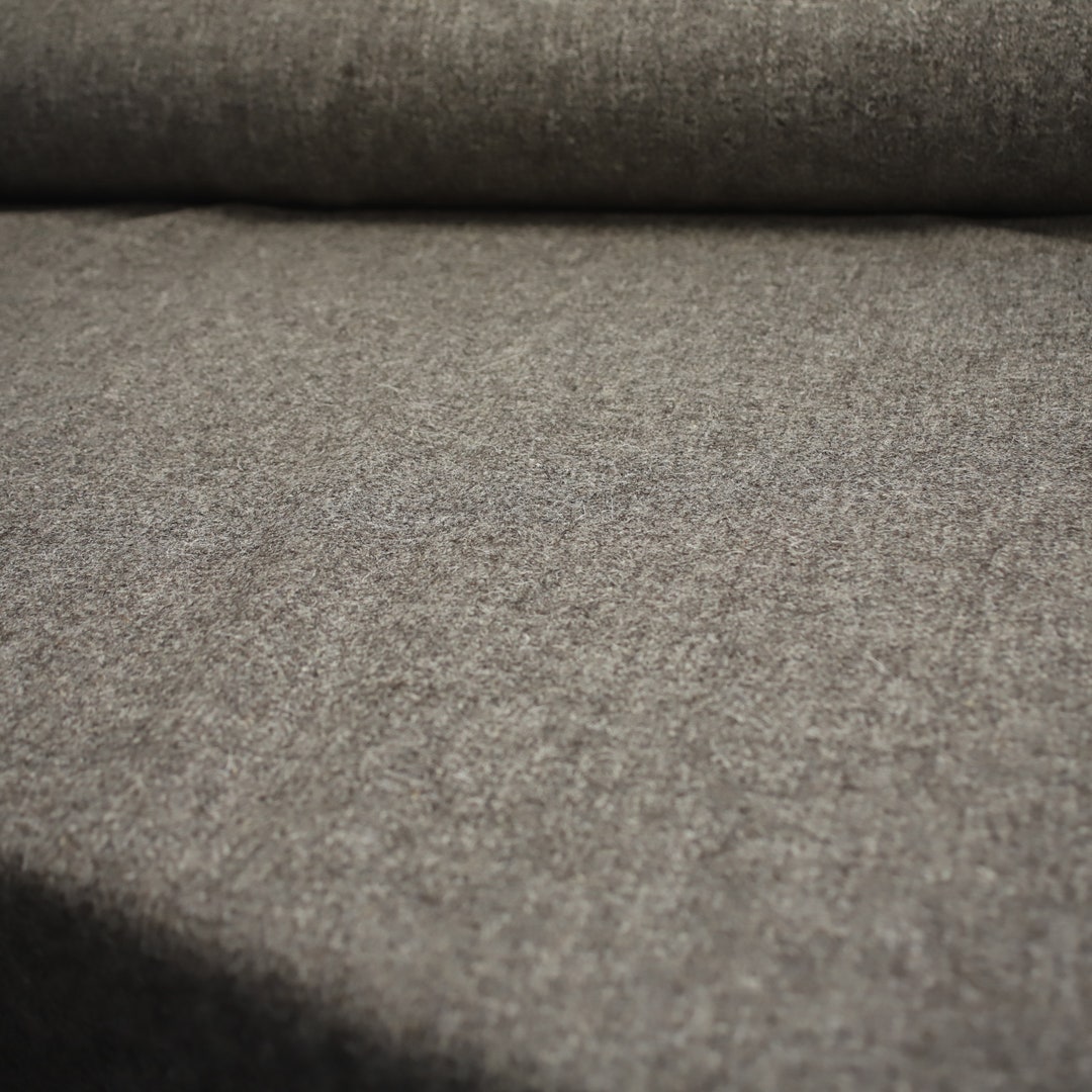 Dark Herdwick Herringbone 100% Wool Tweed Fabric UK Made Cloth sold by ...