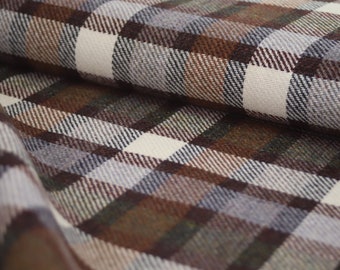 Burgundy Check Fabric - Etsy UK