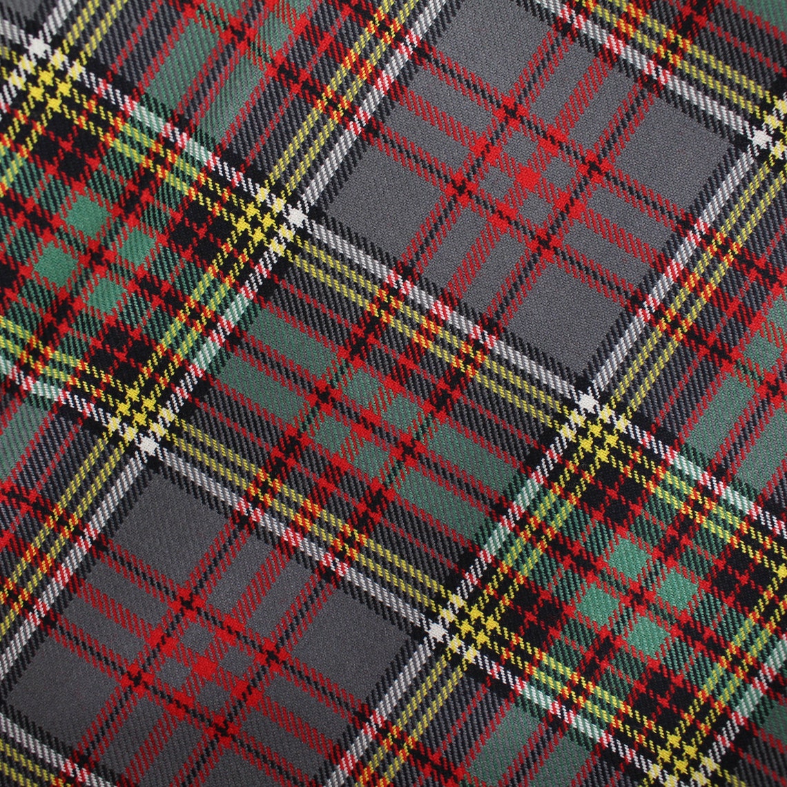 Anderson grey Scottish Tartan Fat Quarter 75CM X 50CM | Etsy