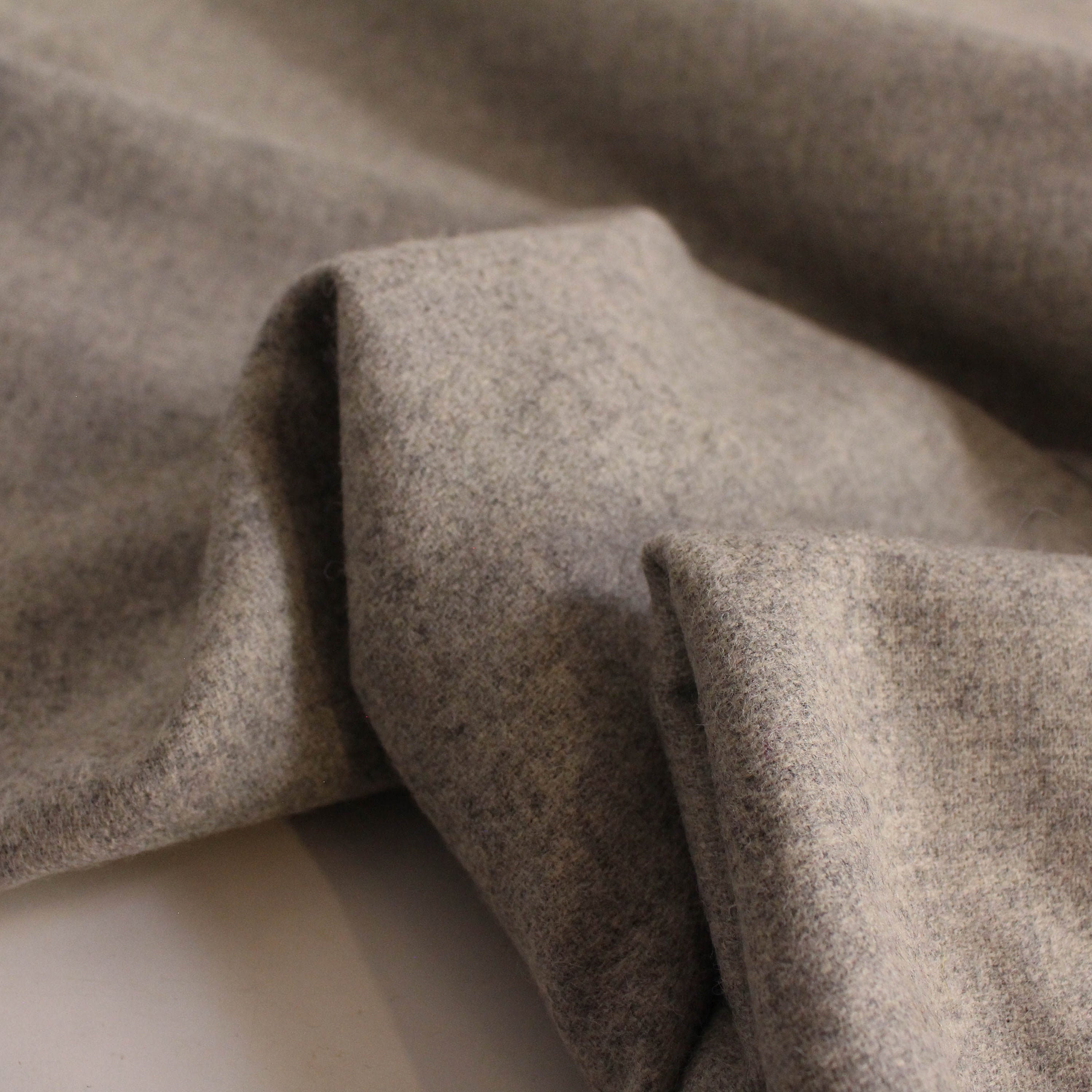 Light Grey Mix 100% Wool Tweed Fabric UK Made Cloth sold by | Etsy UK