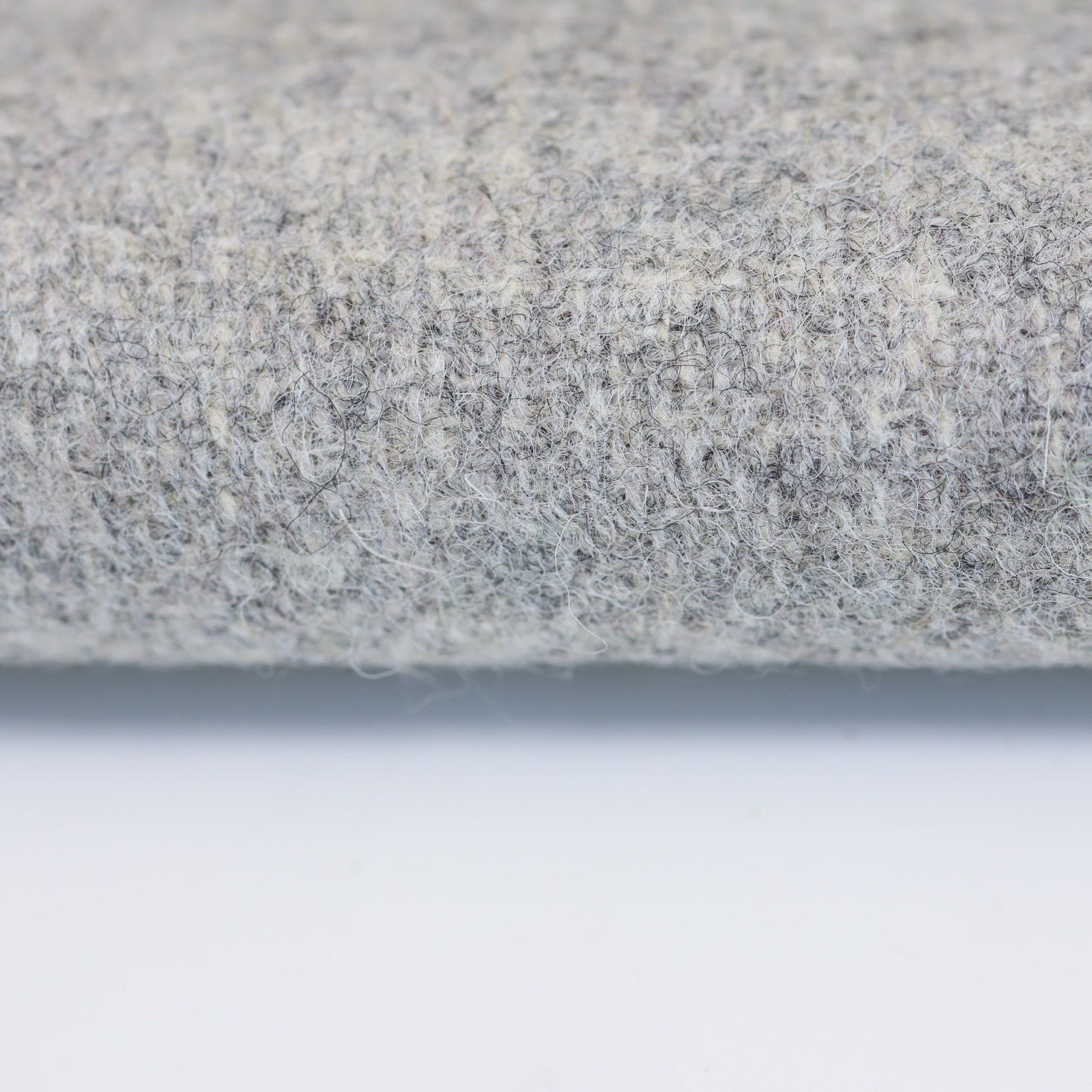 Light Grey Mix 100% Wool Tweed Fabric UK Made Cloth sold by - Etsy