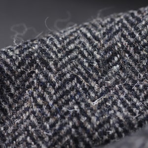 Black Herdwick 100% Wool Tweed Fabric UK Made Cloth sold by the Half ...