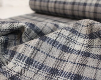 Plaid Wool Fabric | Etsy