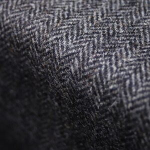 Black Herdwick 100% Wool Tweed Fabric UK Made Cloth sold by the Half ...