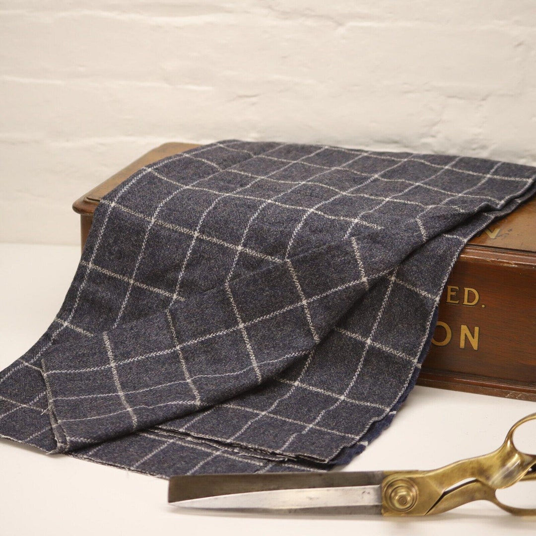 165cm X 145cm Quality 100% Wool British Made Tweed Fabric Remnant Cloth ...